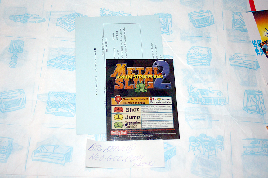 JPN AES DECK w/bios socket+BRIKINGER NGCD+RARE MVS ART +AES INSERTS ...